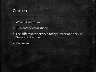 what is the meaning of past civilization | PPT