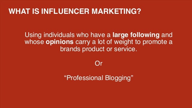 What Do We Mean When We Talk About Influence