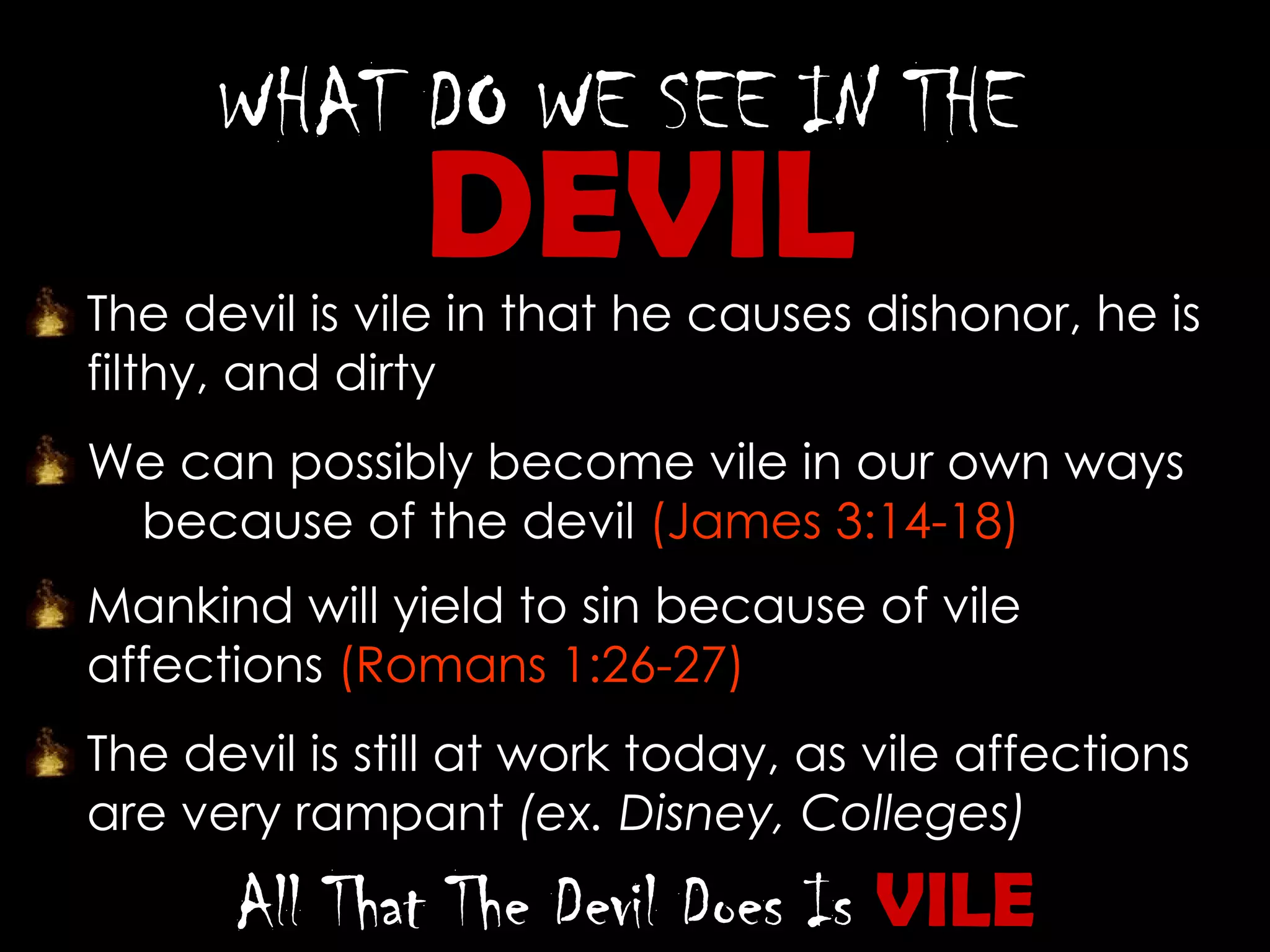 What Do We See In the Devil? | PPT | Christianity | Religion & Spirituality
