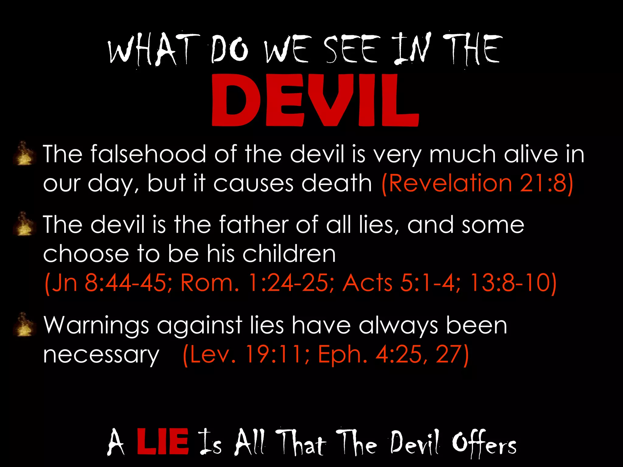 What Do We See In the Devil? | PPT | Christianity | Religion & Spirituality