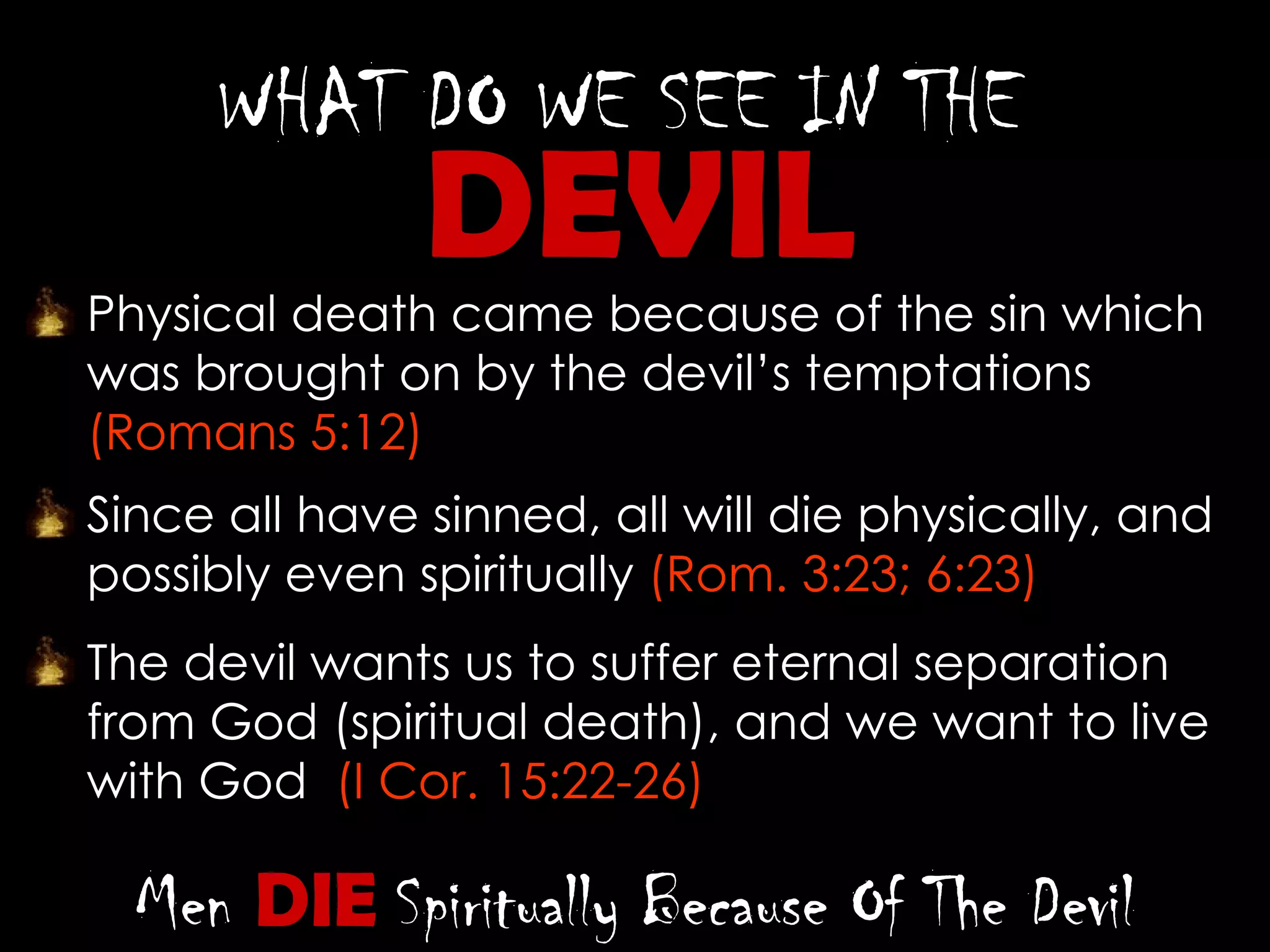 What Do We See In the Devil? | PPT | Christianity | Religion & Spirituality