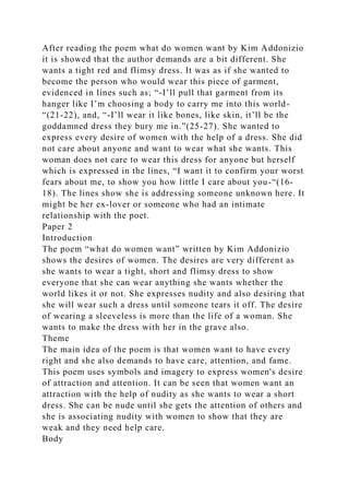 What do women want.1TitleThe poem What do women w.docx