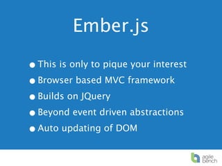 Managing State in Single Page WebApps with Ember.js