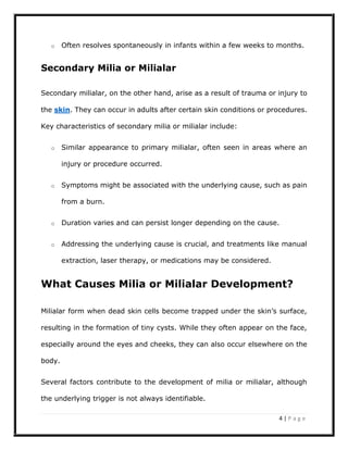What Do You Know About Milia or Milium - A Detailed Overview.pdf