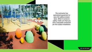 What do you Mean by Poured in Place Surfacing by Rubber Materials | PPT