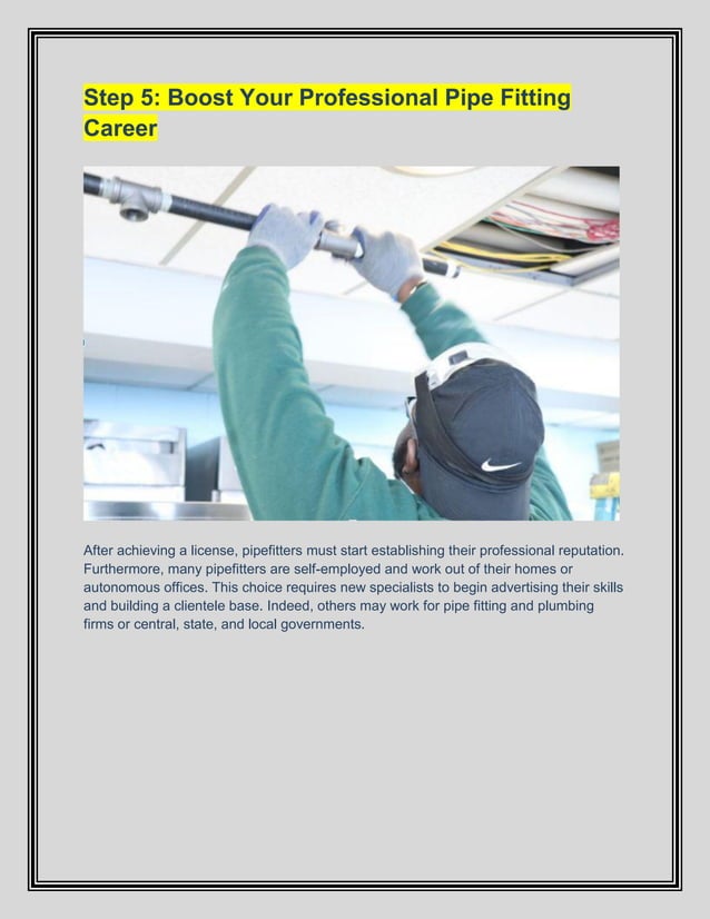 Steam, Sprinkler & Pipe Fitting Technician Program. | PDF