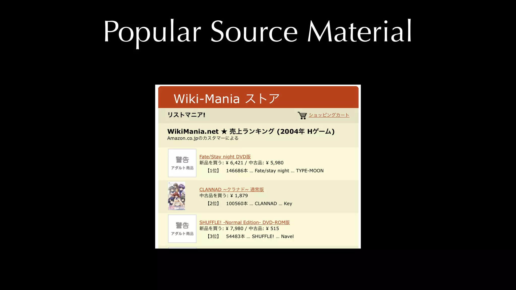 Whatever Happened to Visual Novel Anime? (AWA/Youmacon 2018) | PPT