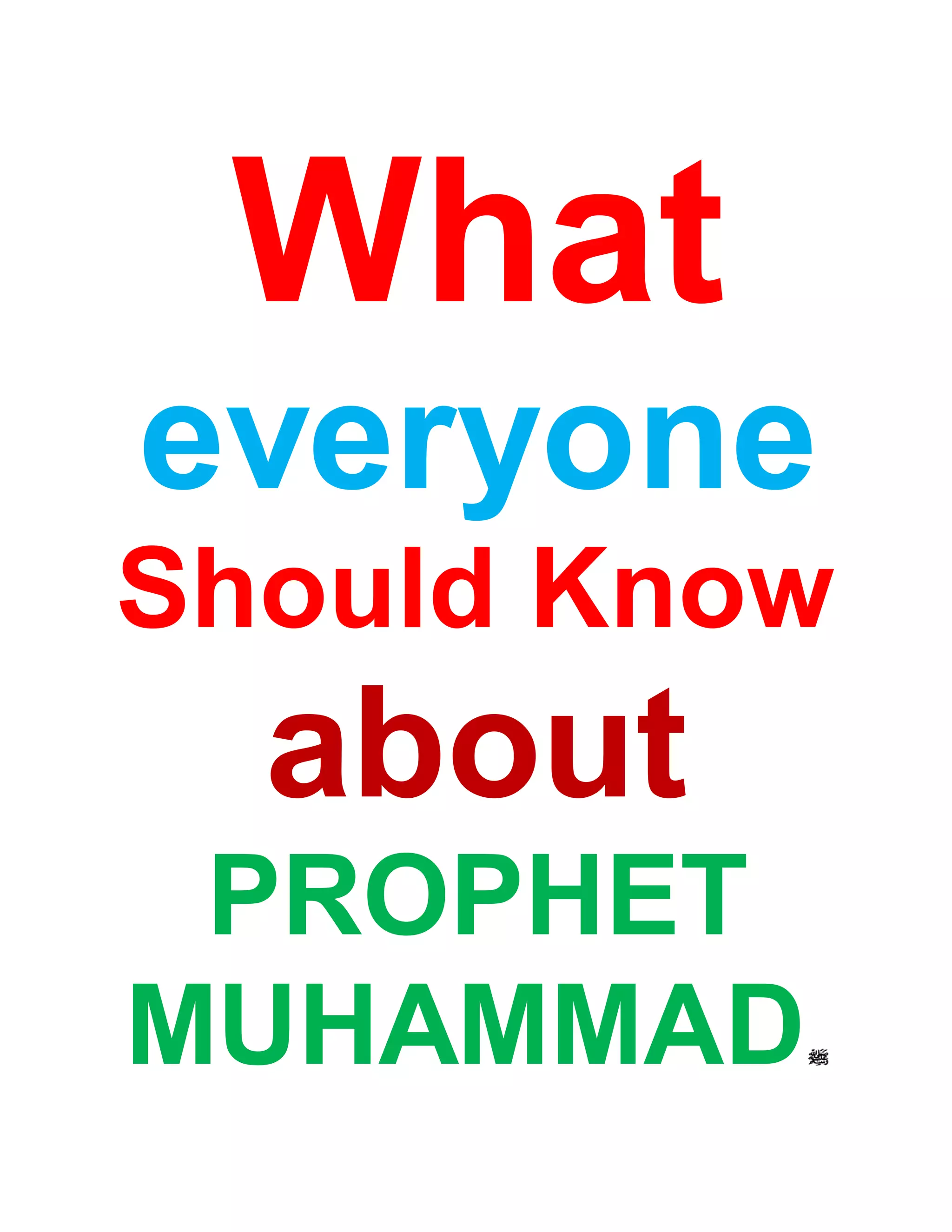 Biography of Prophet Muhammad (A Millennium or Journey of a Lifetime ...