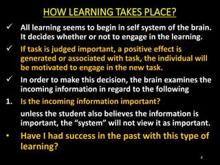 What every Teacher should know about Learning, Memory and the Brain ...