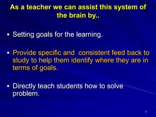 What every Teacher should know about Learning, Memory and the Brain ...