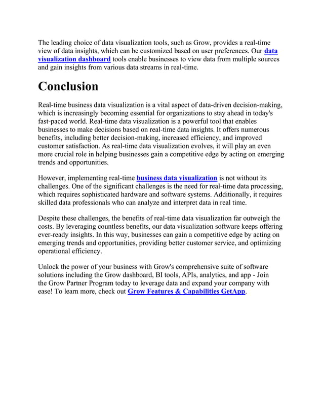 What exactly is real-time data visualization? | PDF | Information ...