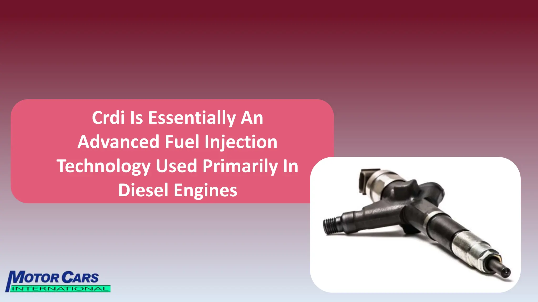 What Exactly Is The Common Rail Direct Injection System & How Does It ...
