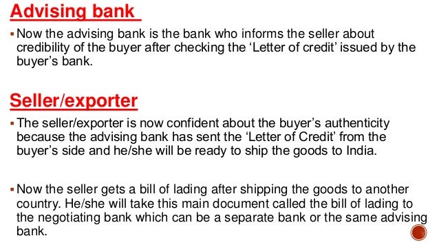 What exactly is the monetizing letters of credit