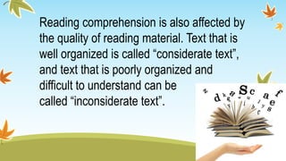 What factors are affecting comprehension | PPTX