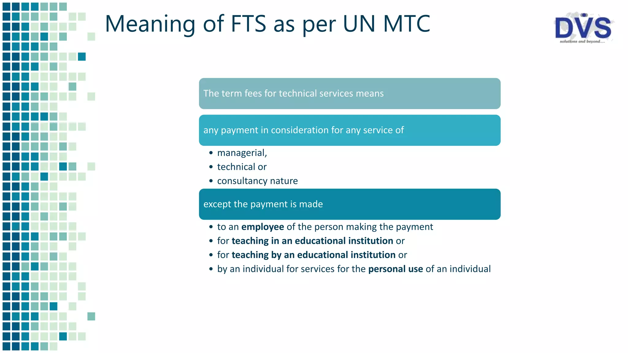 Analysis of "Fees for Technical Services" and its Taxability | PPTX