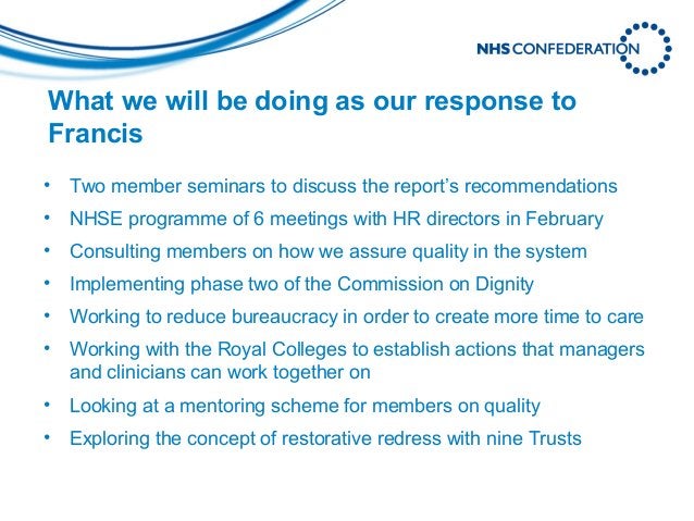 What Francis means for the NHS | PPT