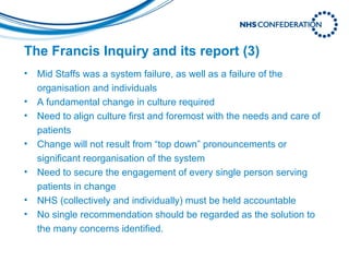 What Francis means for the NHS | PPT