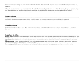 What Funeral Service Occupations Do | PDF