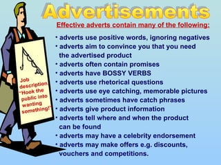Persuasive Adverts at WCPS! | PPT
