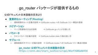 go_router が隠してくれるもの | PPT