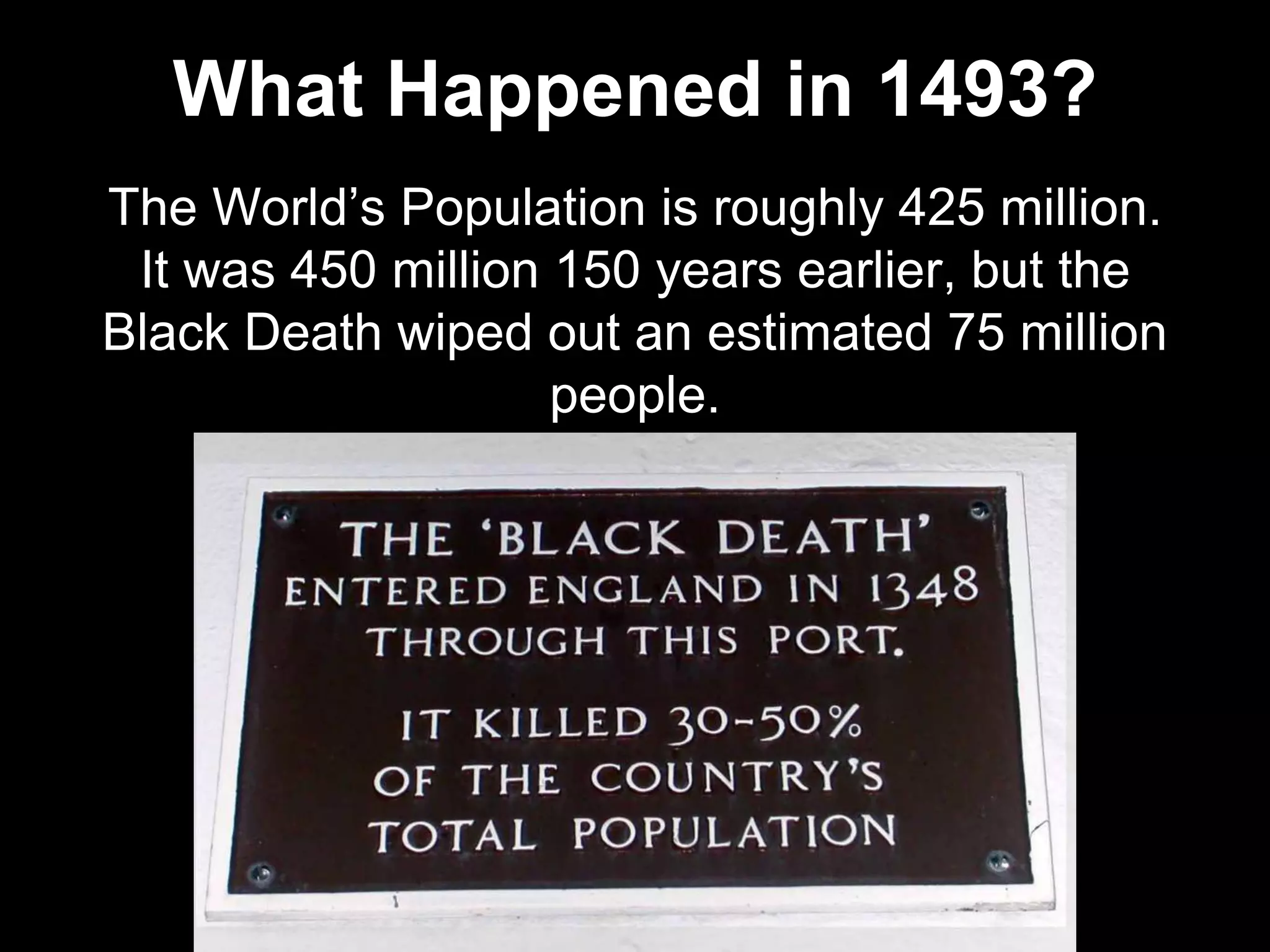 What happened in 1493? | PPT