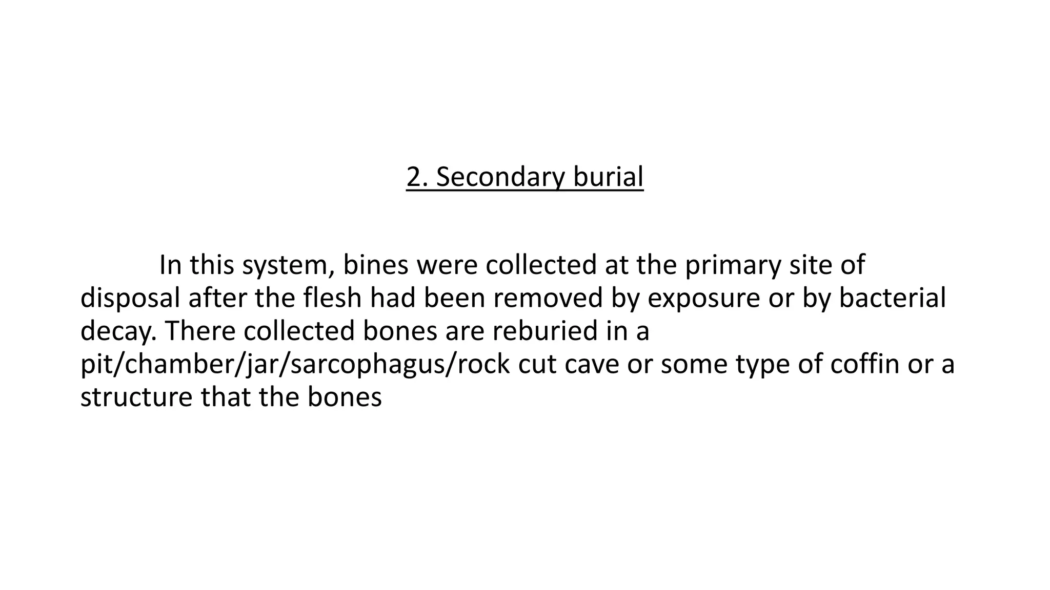 Archaeological excavation of the human burials | PPTX