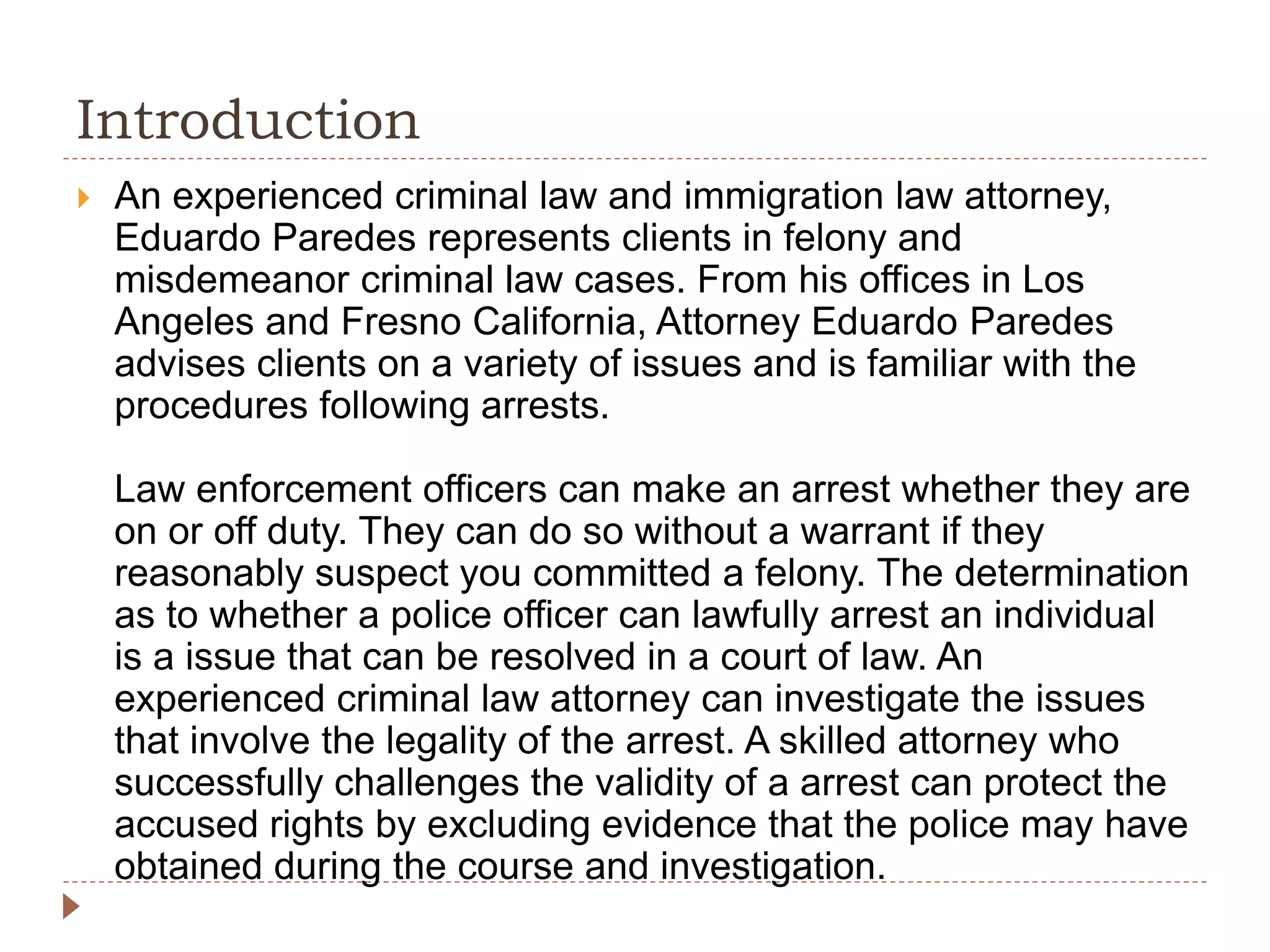 What Happens after a Person is Arrested? | PPTX