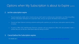 Paid Office 365 Subscription Expired - What to do? | PPT