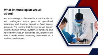 What Health Conditions an Immunologist Treats | PPT