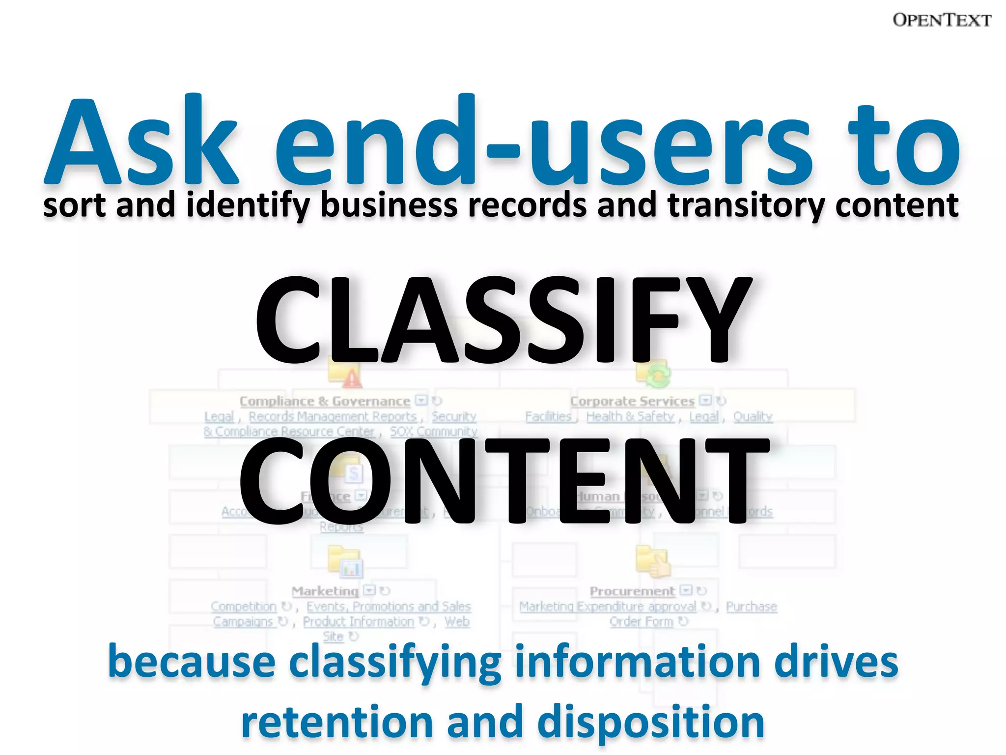 Introducing OpenText Auto-Classification | PPTX | Business | Business ...
