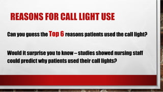 University of Utah Surgical Unit Improves Response to Call Lights | PDF ...