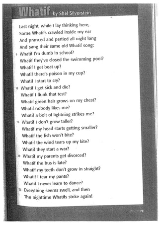 What if poem | PDF