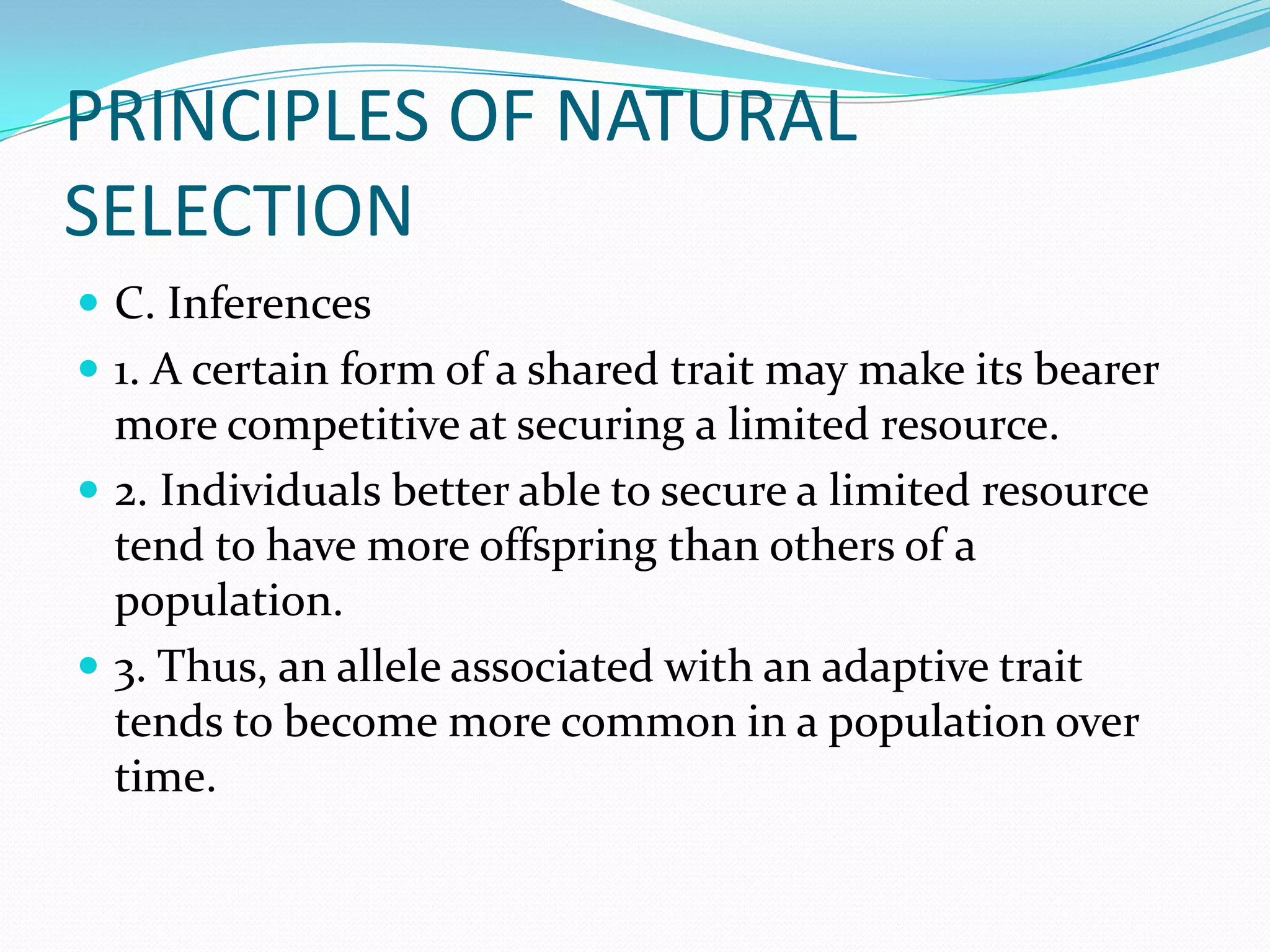 What influences natural selection | PPTX
