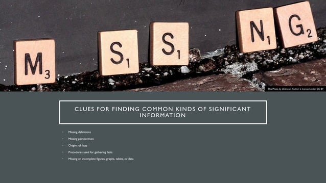 What information is omitted | PPT