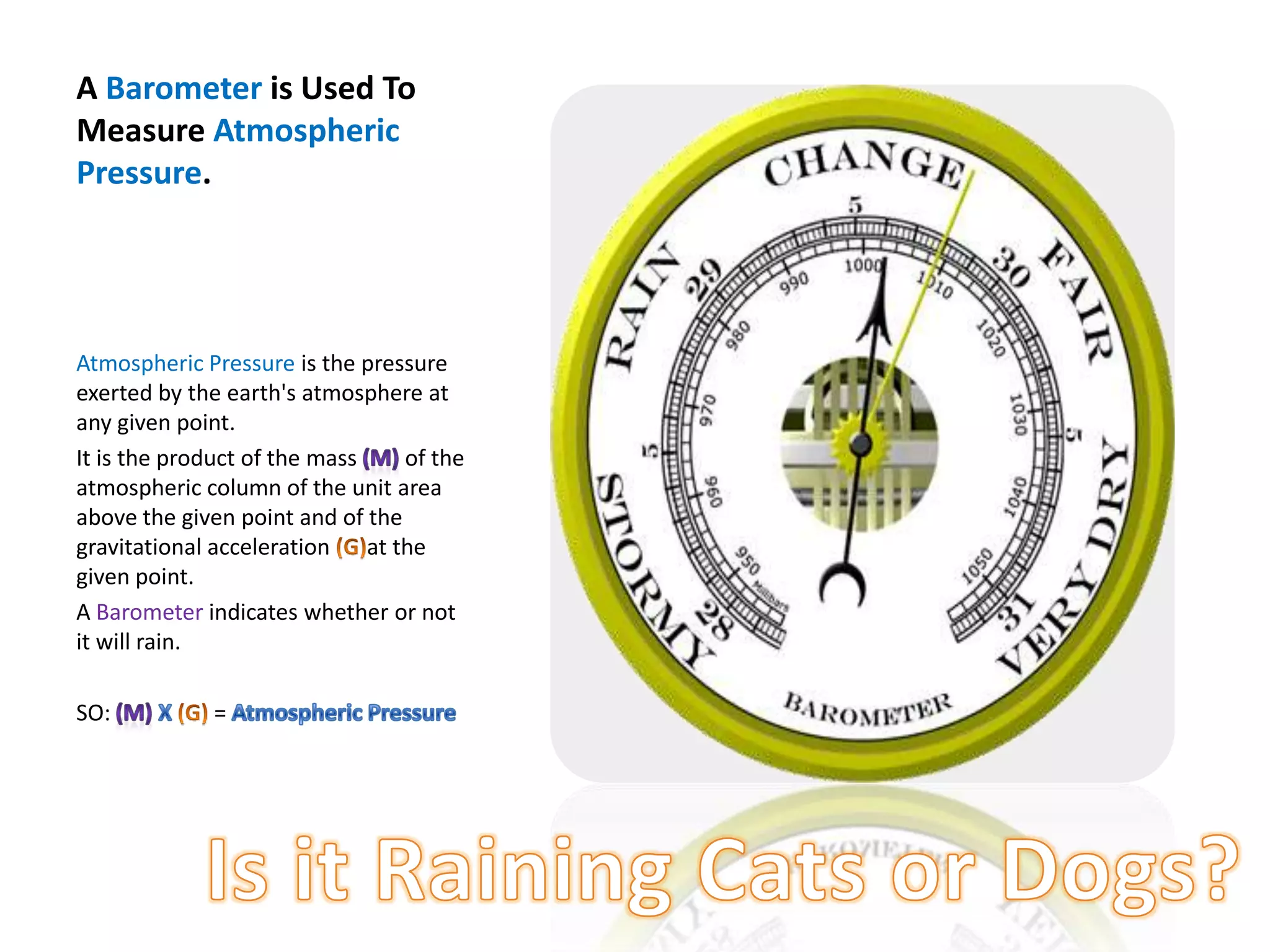 What instruments do we use to measure weather | PPTX
