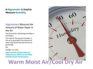 What instruments do we use to measure weather | PPT