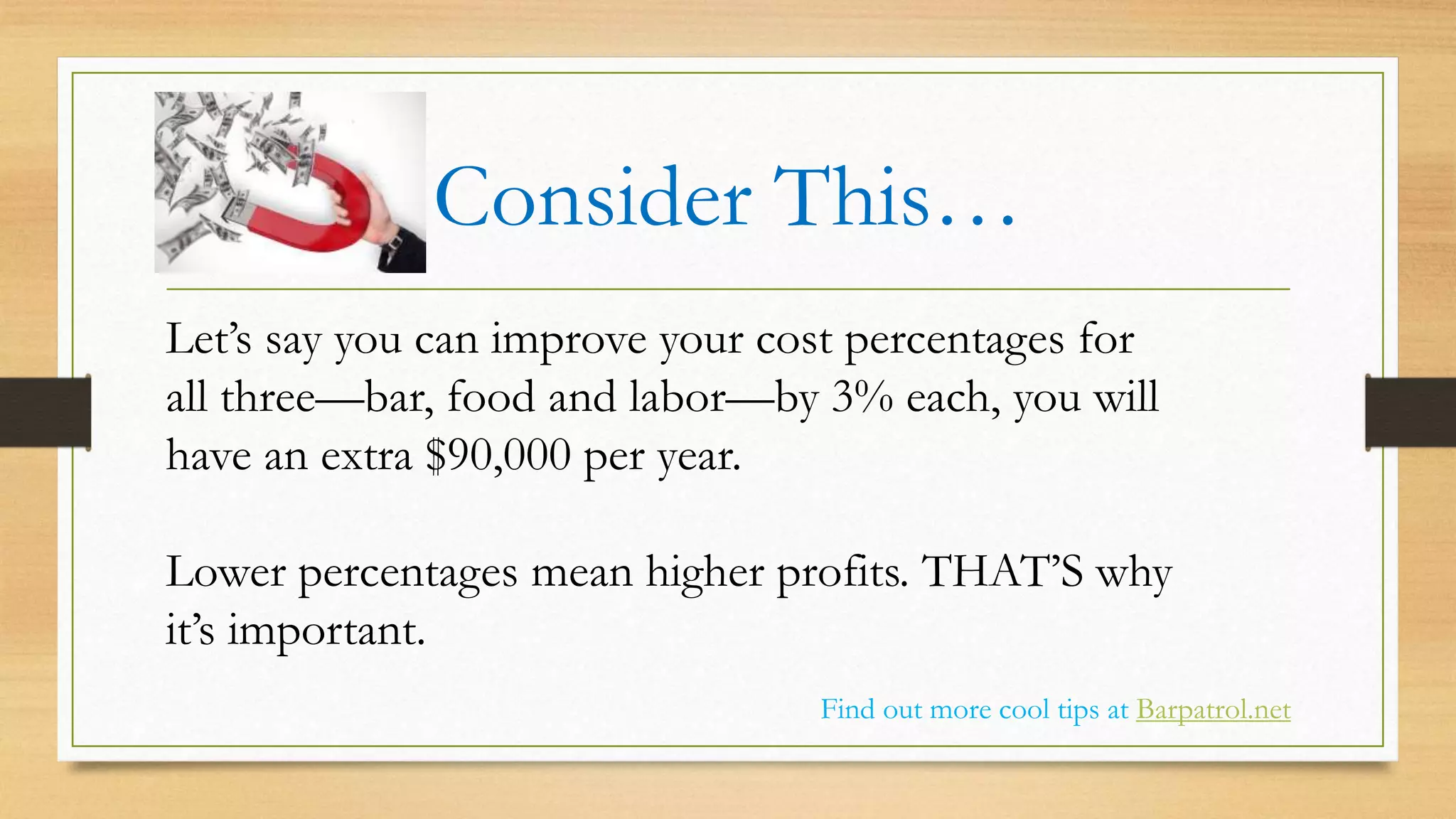 What in the hell is pour cost % and how to calculate it | PPTX ...
