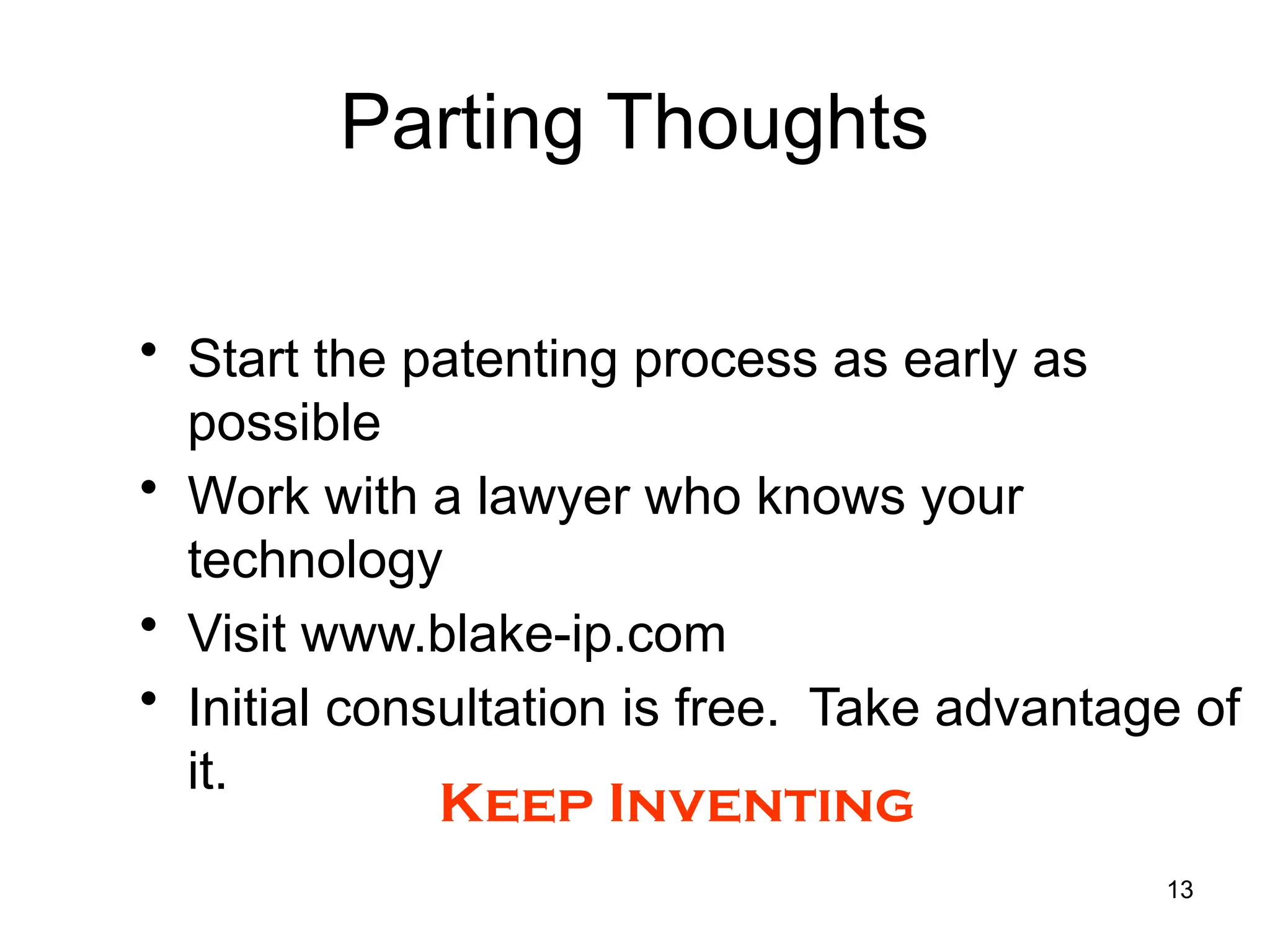 What Inventors should know about Patents, copyrights, trademarks.pptx