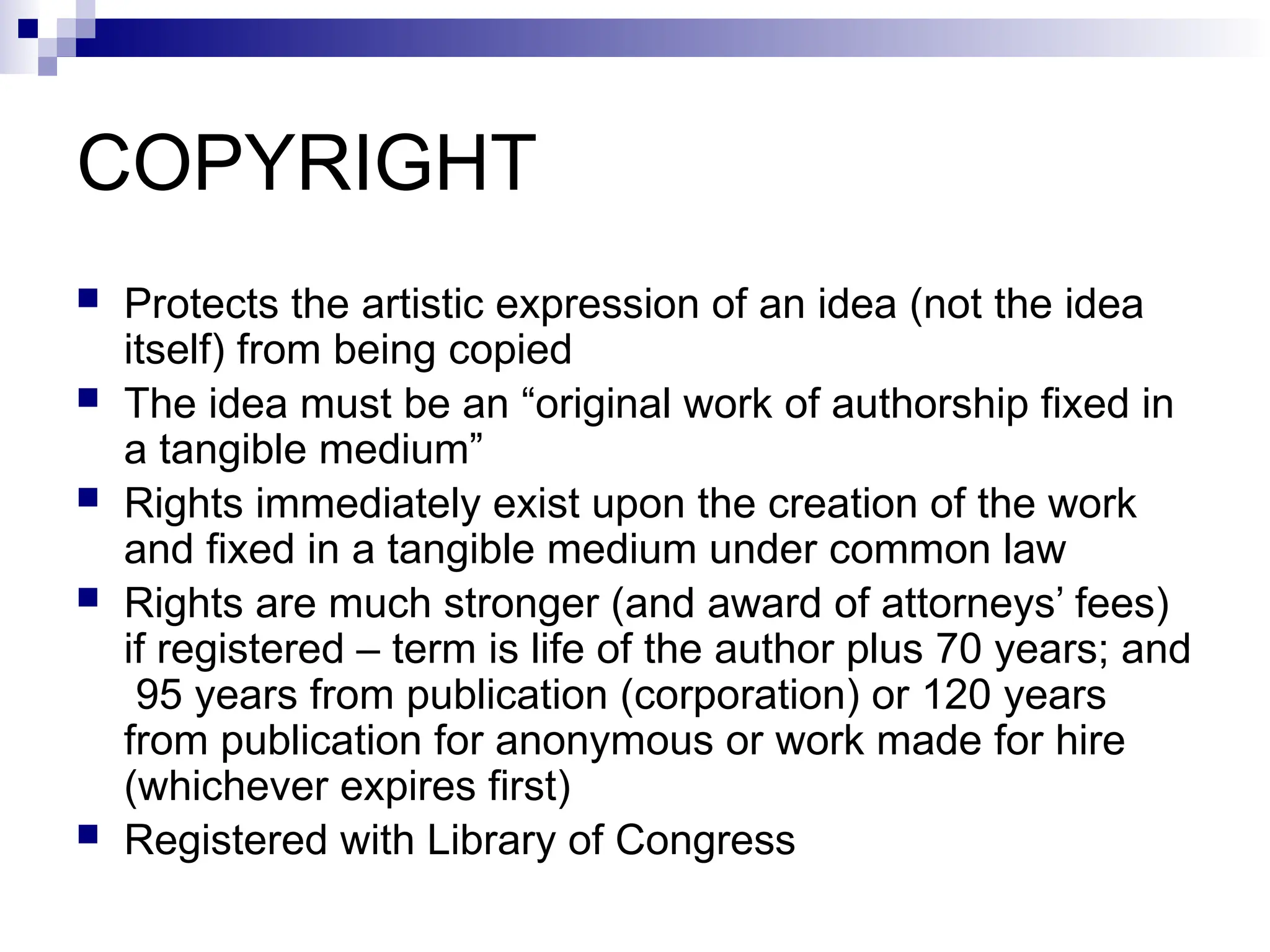 What Inventors should know about Patents, copyrights, trademarks.pptx