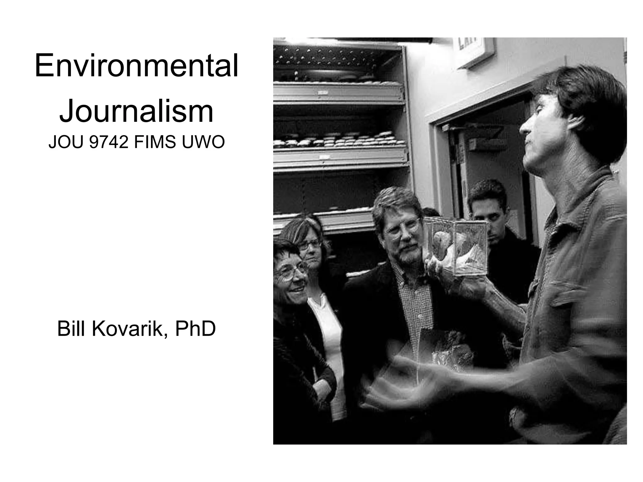 what is science/environmental journalism .ppt