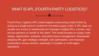 What is 1PL, 2PL, 3PL, 4PL, and 5PL logistics | PDF