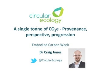What is 1 tonne Carbon Dioxide? (CO2e) carbon footprint and embodied ...