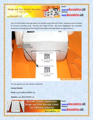What is 2 d data matrix barcodes | PDF | Computing | Technology & Computing