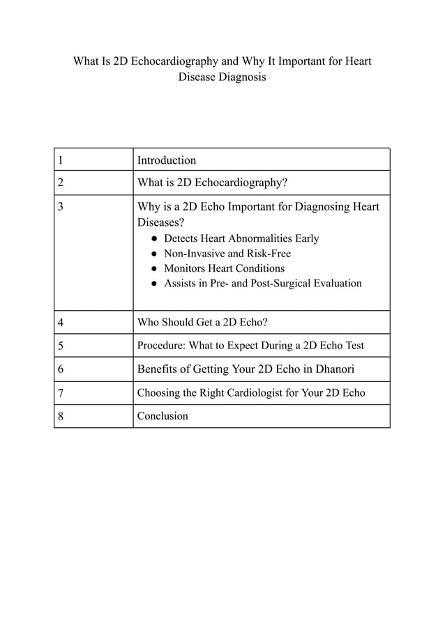 What Is 2D Echocardiography and Why It’s Important for Heart Disease Diagnosis.pdf