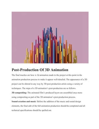 What is 3D Animation | PDF