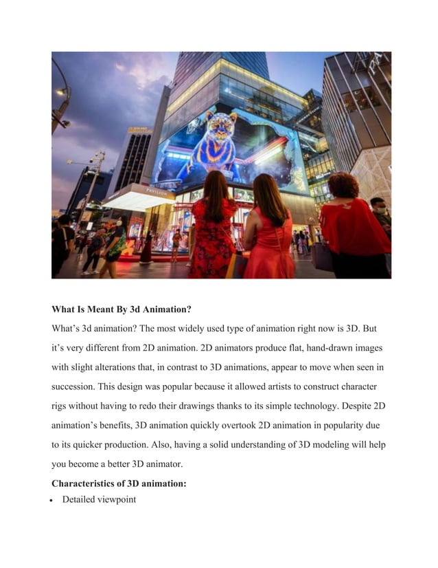 What is 3D Animation | PDF