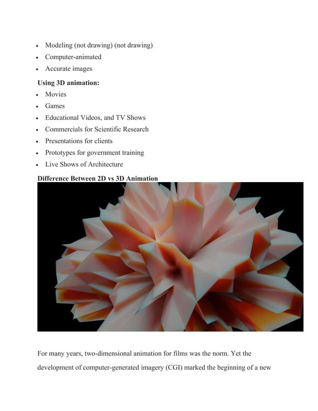 What is 3D Animation | PDF