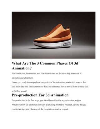 What is 3D Animation | PDF