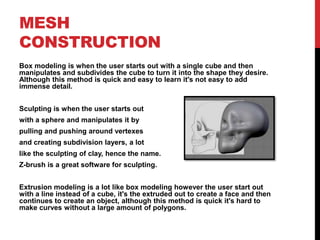 What is 3 d modeling unit 66 | PPT