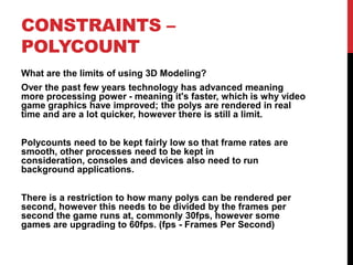 What is 3 d modeling unit 66 | PPT